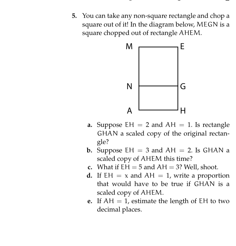 You can take any non-square rectangle and chop | Chegg.com