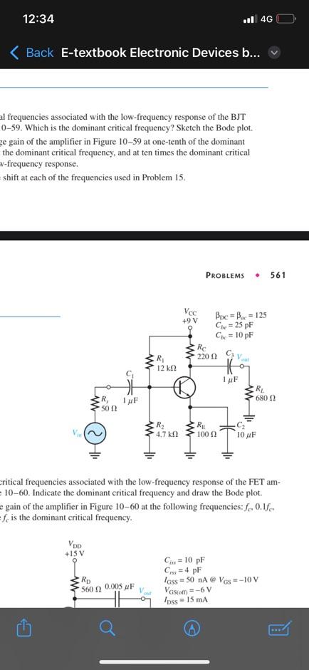 Solved 14. Determine the critical frequencies associated | Chegg.com