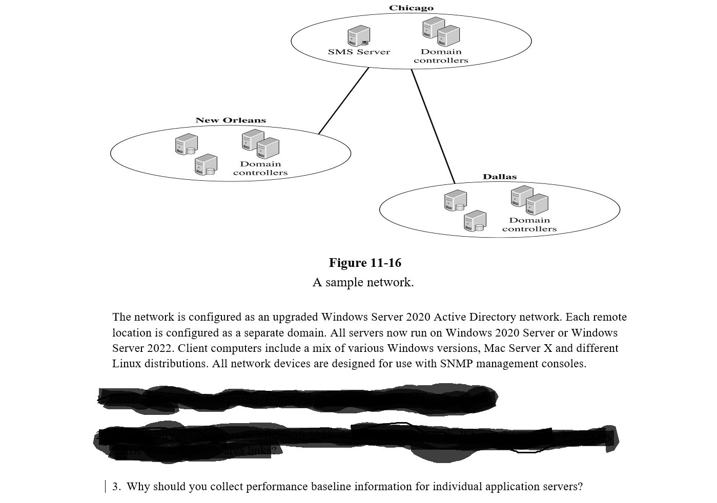 Solved Chicago SMS Server Domain controllers New Orleans | Chegg.com
