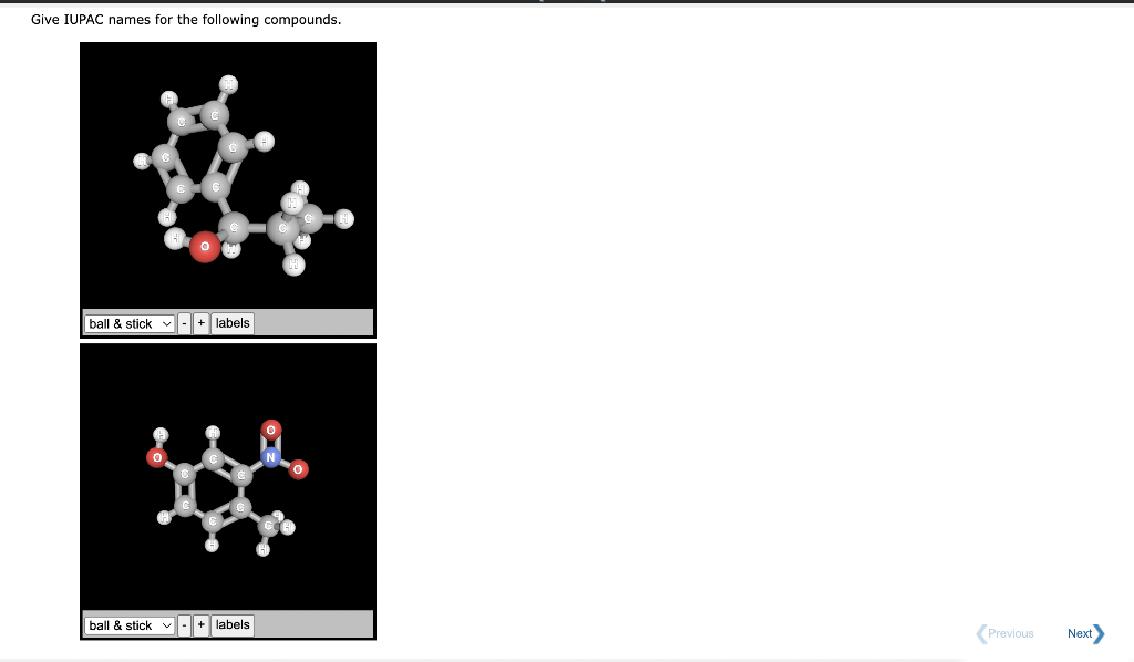 Solved Give IUPAC names for the following compounds. | Chegg.com
