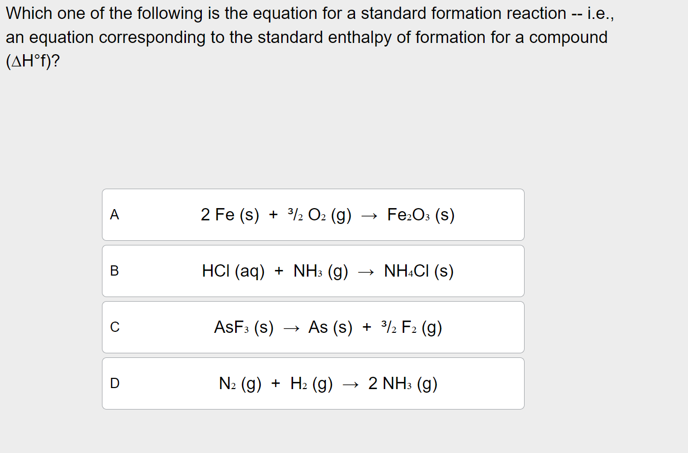 Solved Which one of the following is the equation for a | Chegg.com