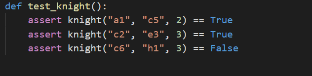 Solved Exercise 9: Knight's Challenge Complete the function | Chegg.com