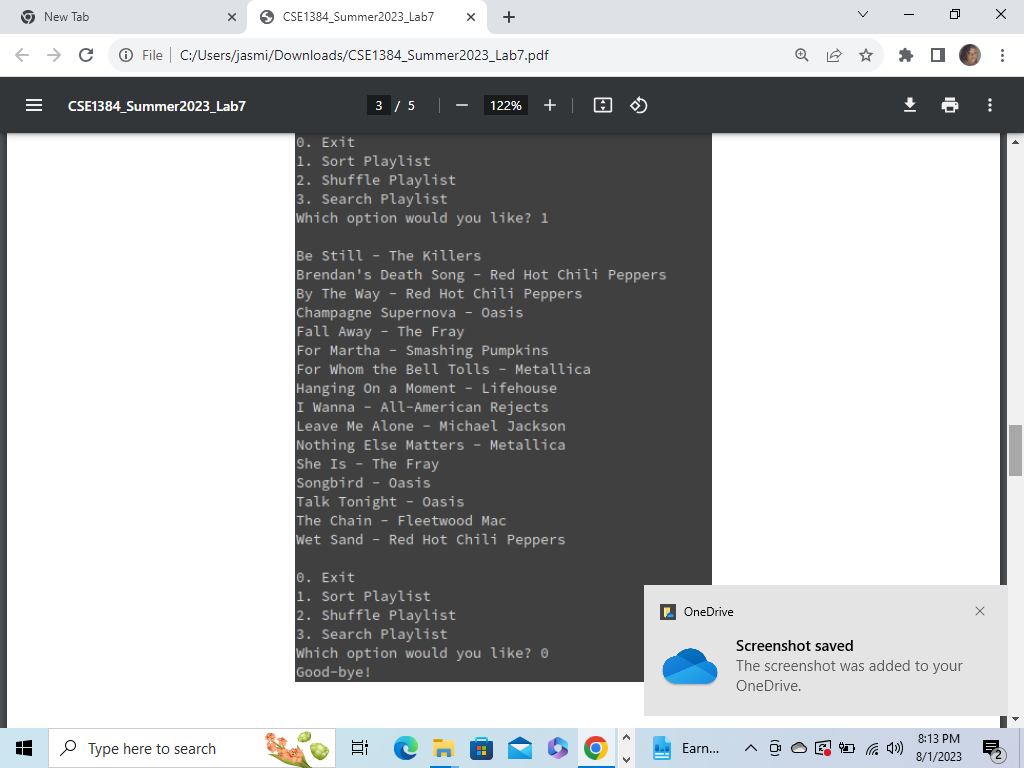 Solved Assignment: ( main.cpp , song.cpp, song.h and | Chegg.com