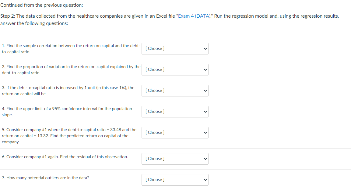 Solved Continued from the previous question: Step 2: The | Chegg.com