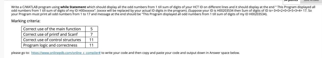 Solved Write a C/MATLAB program using while Statement which | Chegg.com