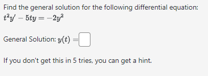 Solved Find the general solution for the following | Chegg.com