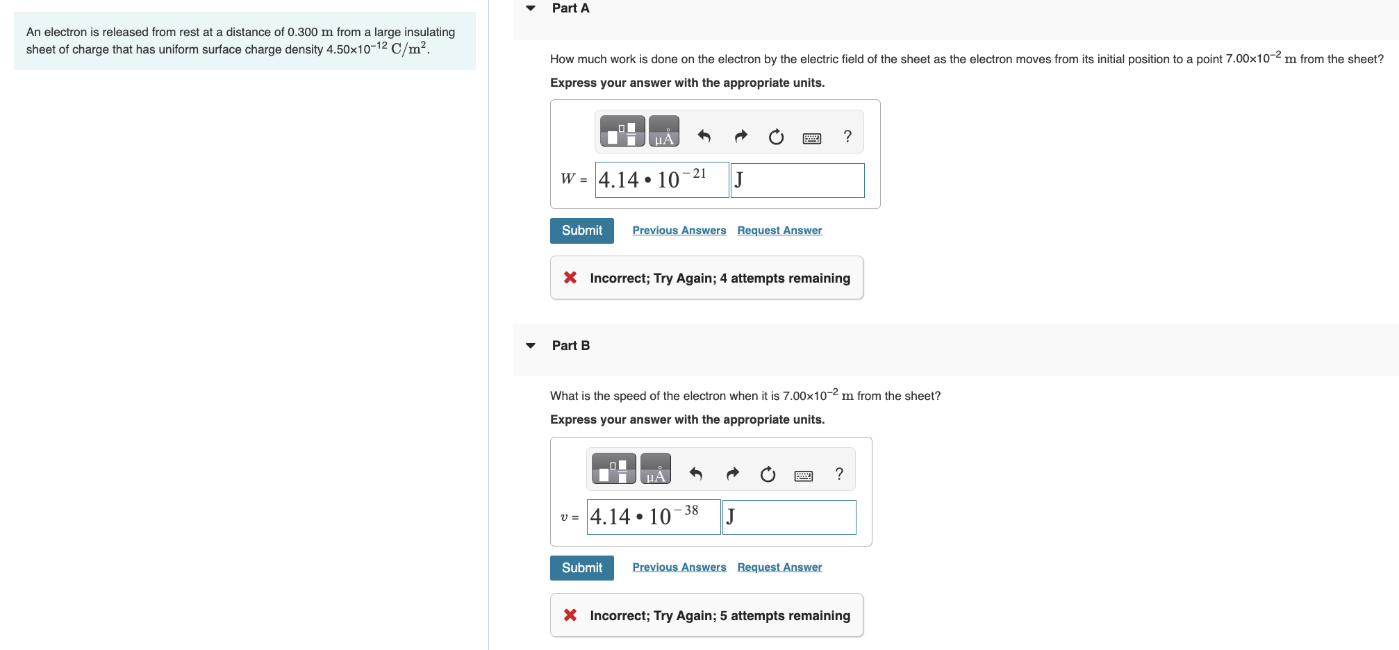 Solved An electron is released from rest at a distance of | Chegg.com