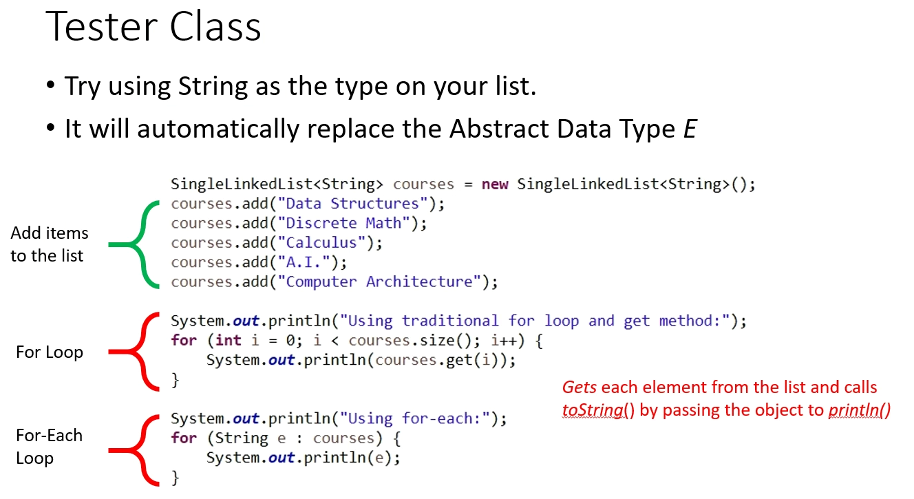 Solved Single Linked List • Create your first data structure | Chegg.com