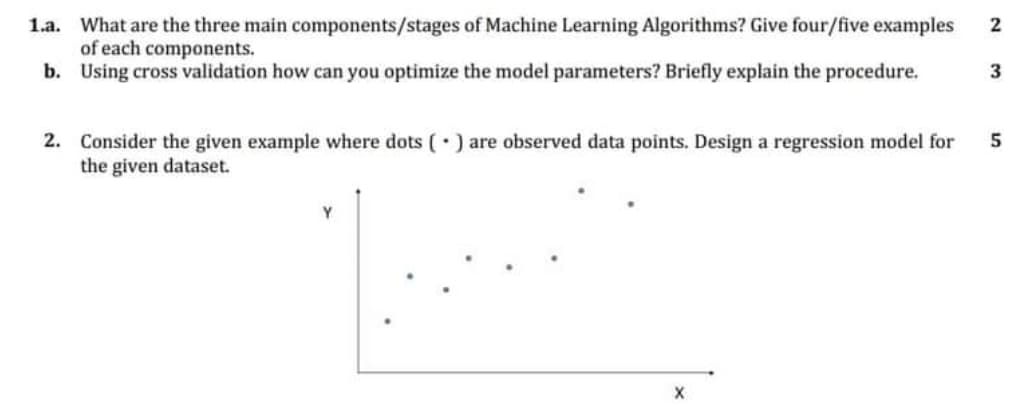 Solved 2 1.a. What are the three main components/stages of | Chegg.com