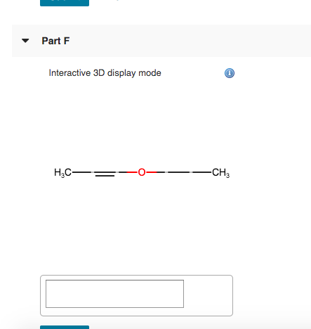 Solved Part B Interactive 3D display mode -СHз Hас CH3 CH3 | Chegg.com
