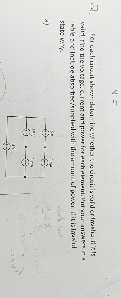 Solved For each circuit shown determine whether the circuit | Chegg.com