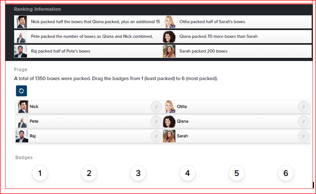 Solved Ranking Information Frage A total of 1350 boxes were | Chegg.com