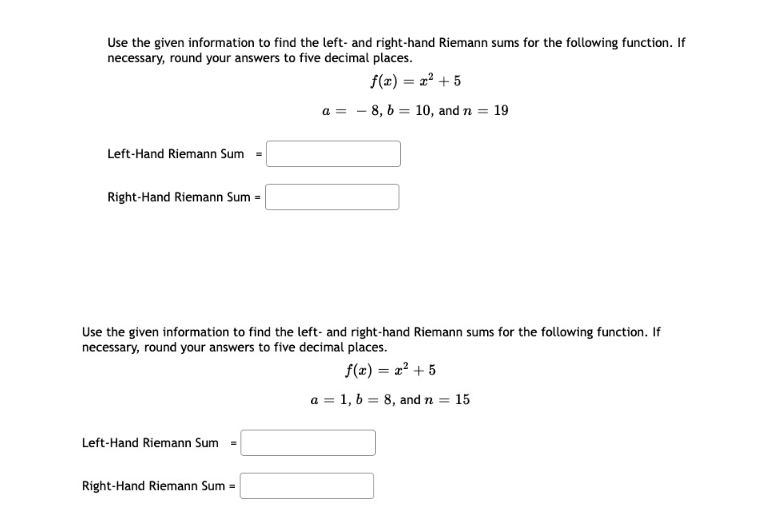 Solved Use the given information to find the left- and | Chegg.com