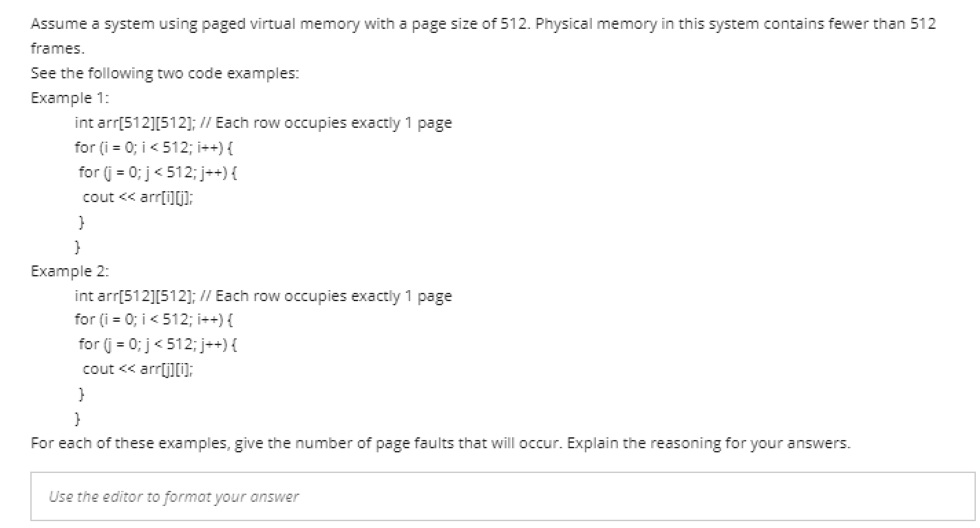 Solved Assume a system using paged virtual memory with a | Chegg.com