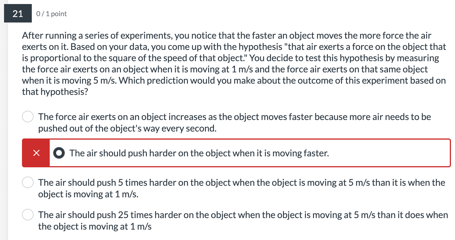 Solved After running a series of experiments, you notice | Chegg.com