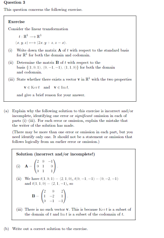 Solved Only need to do Part (b) Only need to do Part | Chegg.com