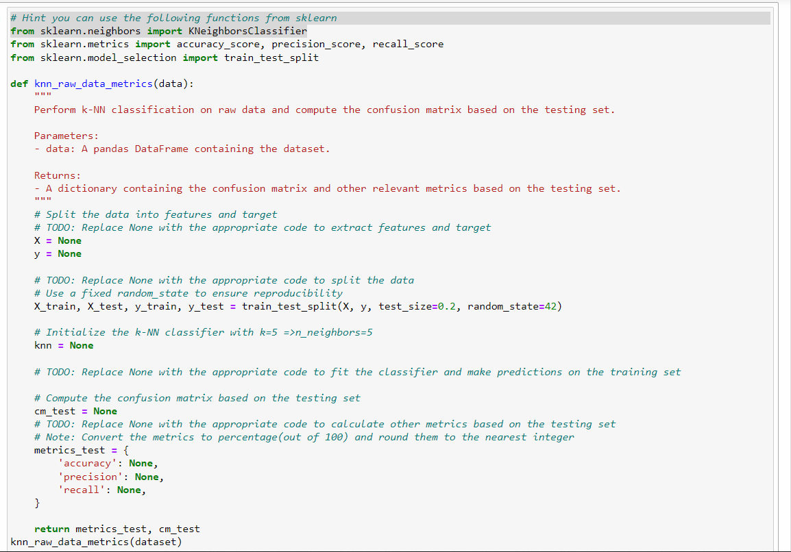Solved 2.1 k-NN Classification Using Raw/Unscaled Data In | Chegg.com