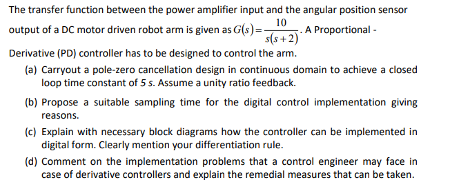 Solved 10 The transfer function between the power amplifier | Chegg.com