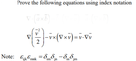 Solved Prove the following equations using index notation | Chegg.com