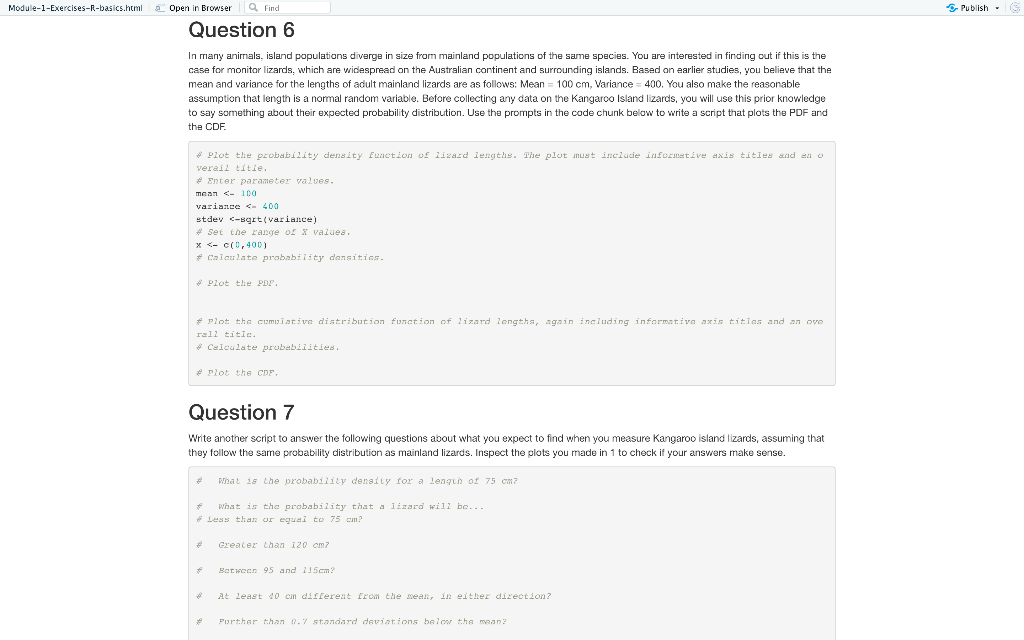 Publish - Module-1-Exercises-R-basics.html Open in | Chegg.com