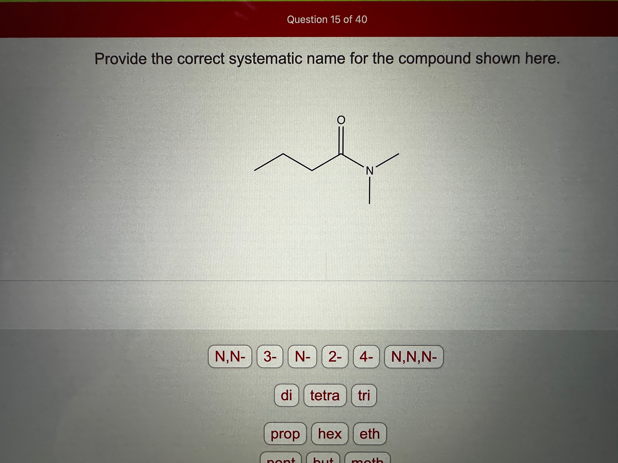 Solved Provide the correct systematic name for the compound | Chegg.com