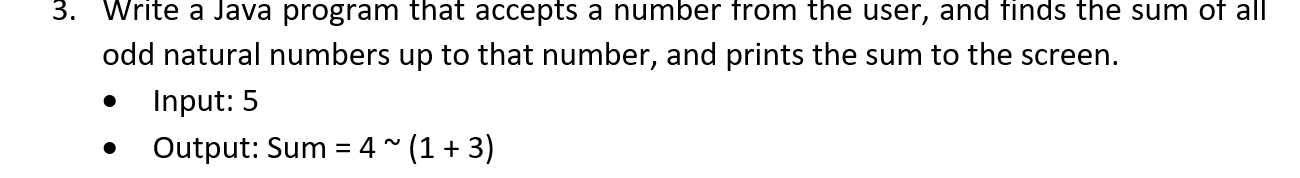 Solved 3. Write a Java program that accepts a number trom | Chegg.com
