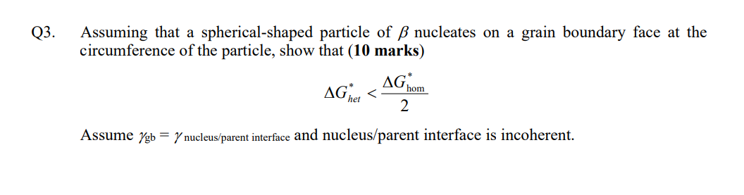 Solved Q3. Assuming that a spherical-shaped particle of ß | Chegg.com