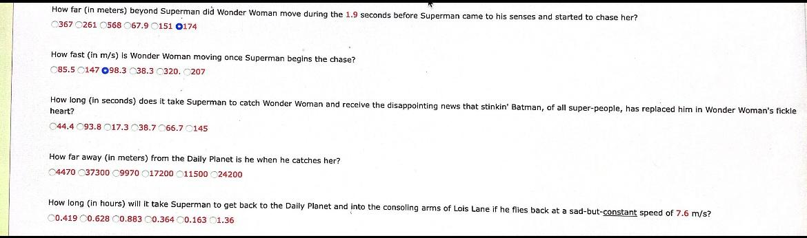 Solved Police Car/Volkswagon chase problem we did in class) | Chegg.com