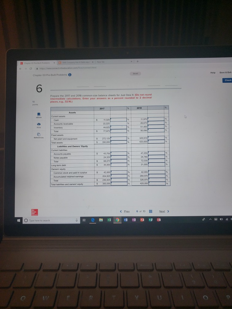 Solved Chapter 03 Pre Built Problems 0 6 Just Dew it | Chegg.com