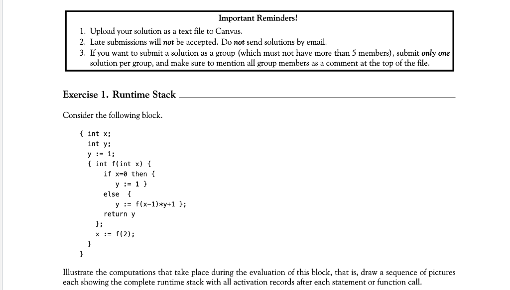 Solved Important Reminders! 1. Upload your solution as a | Chegg.com