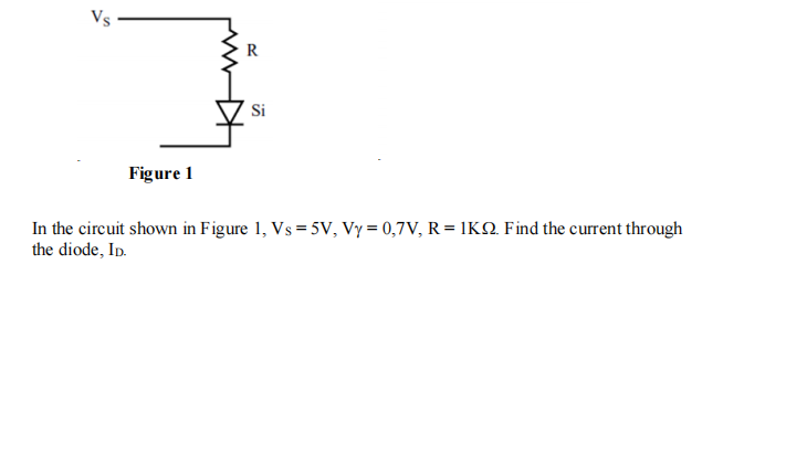 Solved R 그 Si Figure 1 In the circuit shown in Figure 1, Vs | Chegg.com