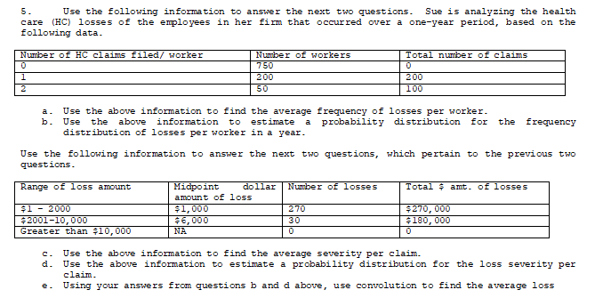 Solved 5 - Use the following information to answer the next | Chegg.com