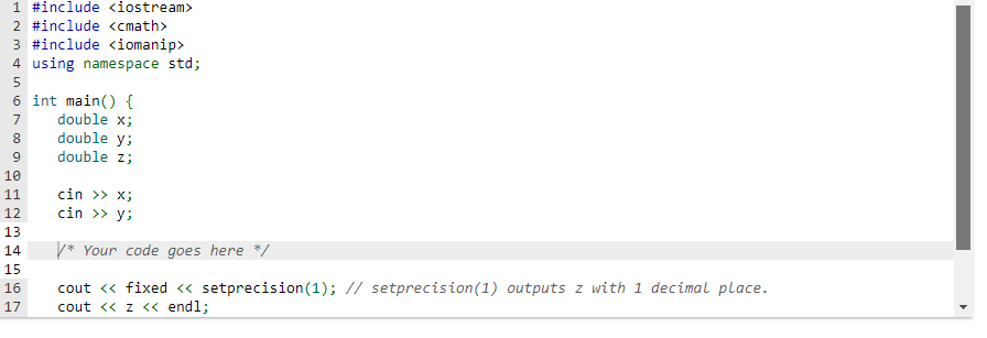 Solved Compute: z=x∗y Ex: If the input is 4.09 .0 , then the | Chegg.com