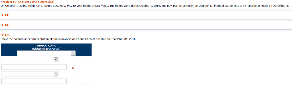 Solved Problem 10-4A (Part Level Submission) On October 1, | Chegg.com