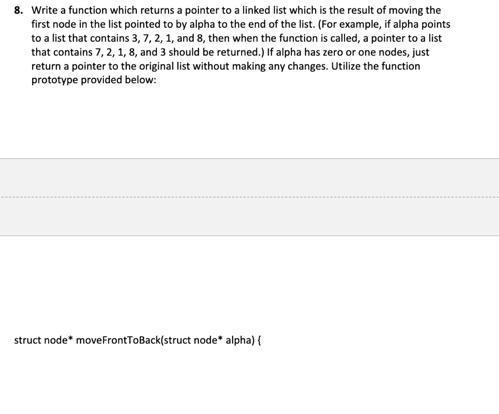Solved For The Following Questions Consider The Following
