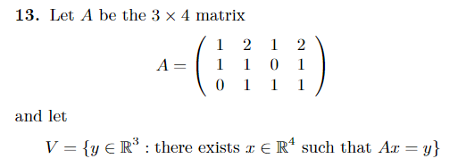 Solved For each subset of a vector space given in Exercises | Chegg.com