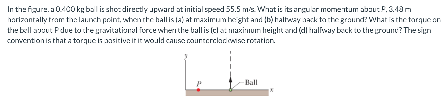 Solved In the figure, a 0.400 kg ball is shot directly | Chegg.com