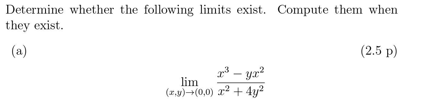 Solved Regarding multivariable calculus:Determine whether | Chegg.com