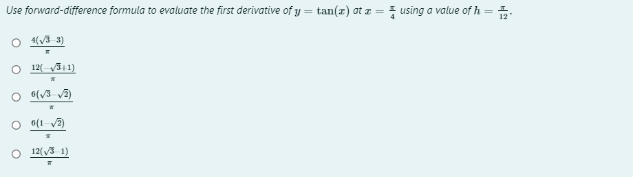 Solved Use forward-difference formula to evaluate the first | Chegg.com