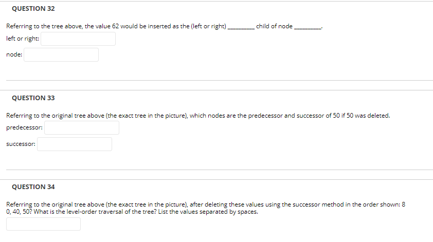 Solved Consider the following BST: 50 30 70 20 40 60 80 15 | Chegg.com