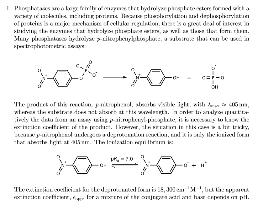(a) Calculate the fraction of p-nitrophenol that | Chegg.com
