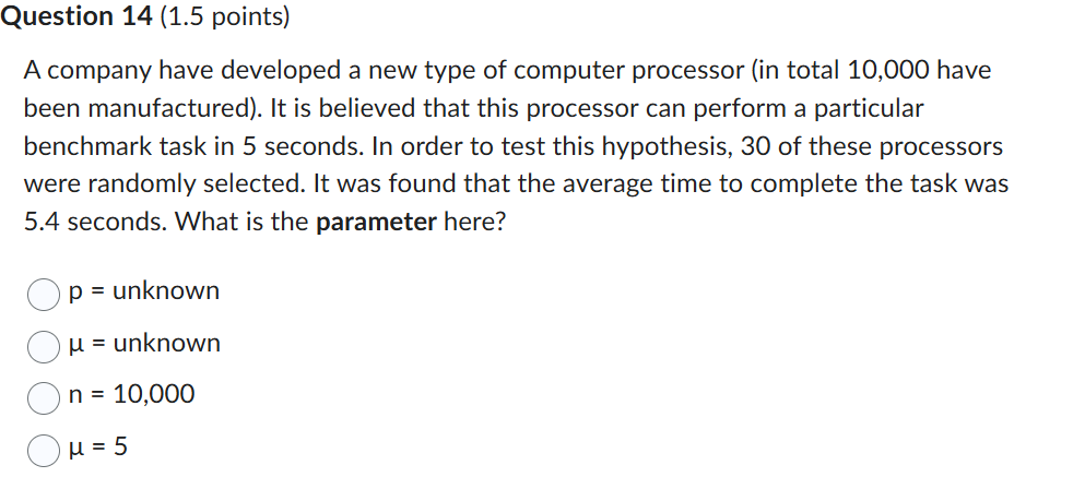 Solved code class="asciimath">Question 14 (1.5 ﻿points) ﻿A | Chegg.com