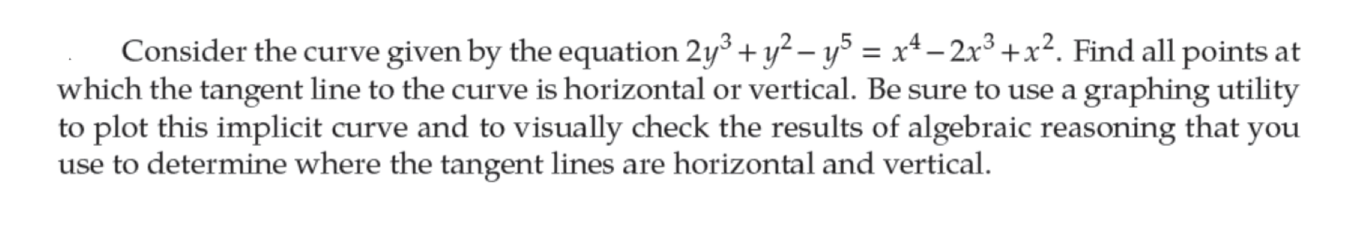 Solved Consider the curve given by the equation 2y3 + y2 – | Chegg.com