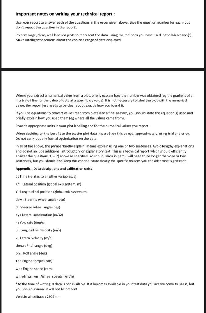 Solved Important notes on writing your technical report : | Chegg.com