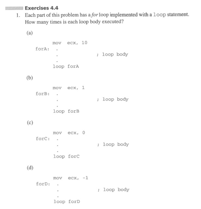 Solved Each Part Of This Problem Has A For Loop Implemented Chegg
