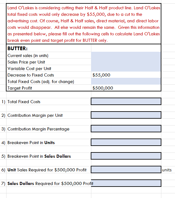 1) Total Fixed Costs 2) Contribution Margin per Unit | Chegg.com