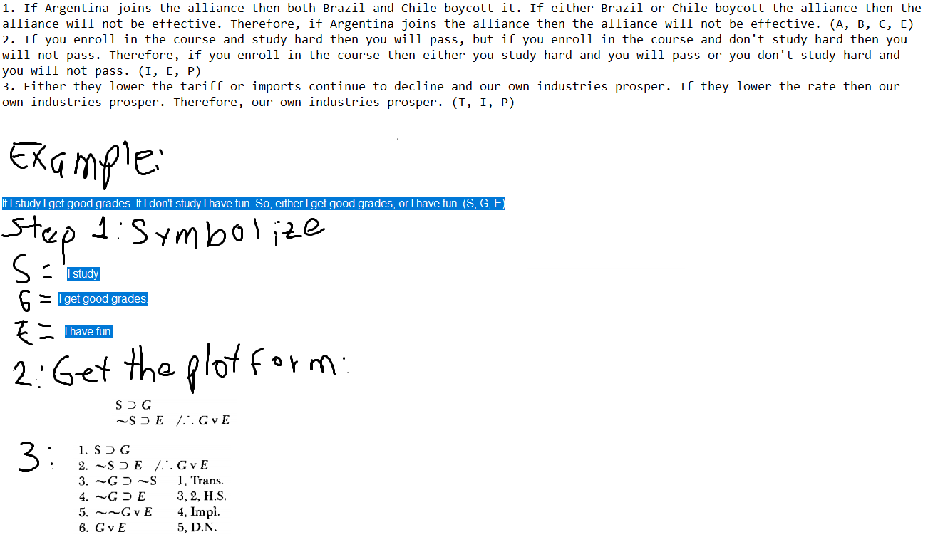 Solved LOGIC. Construct a formal proof of validity for each | Chegg.com