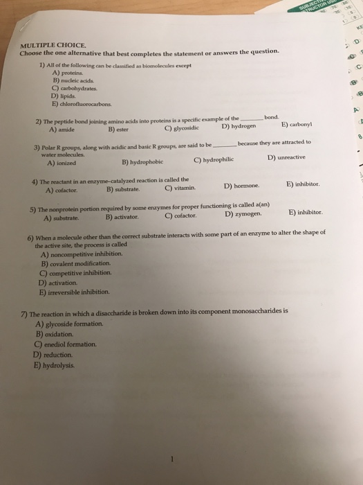 Solved MULTIPLE CHOICE Choose the one alternative that best | Chegg.com