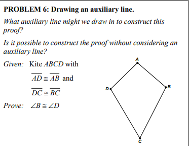Solved PROBLEM 6: Drawing an auxiliary line. What auxiliary | Chegg.com