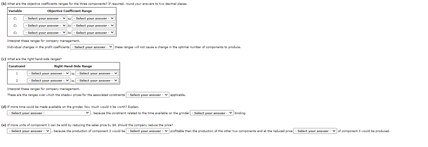 Solved Component 2:5 Component 3:5 Formulate and solve the | Chegg.com